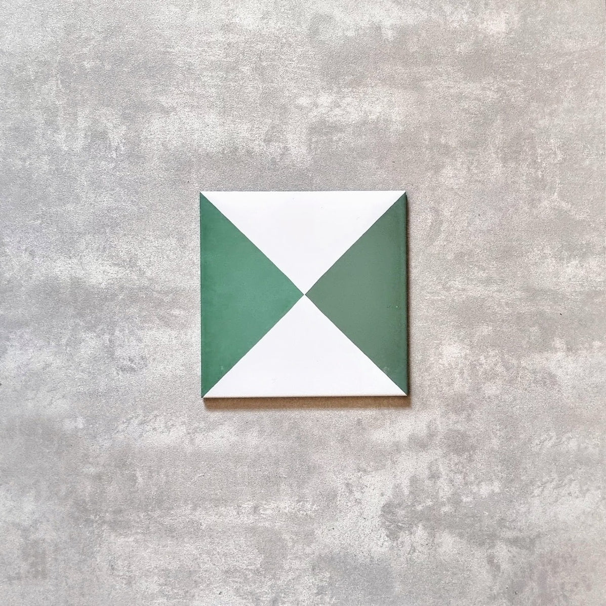 Harlequin Quarter Green Tiles 20cm x 20cm — Fayrouz Tile and Stone