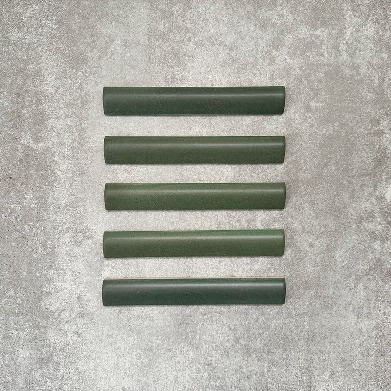 Zellige Malachite Green Bullnose | Moroccan Style | 3cm x 20cm ...