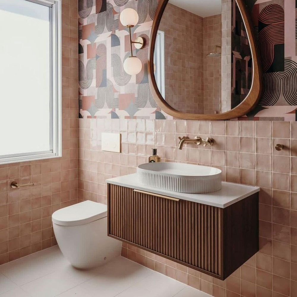 Saigon Rose Pink Square | Wall Tile | Moroccan Style | 10cm x 10cm ...