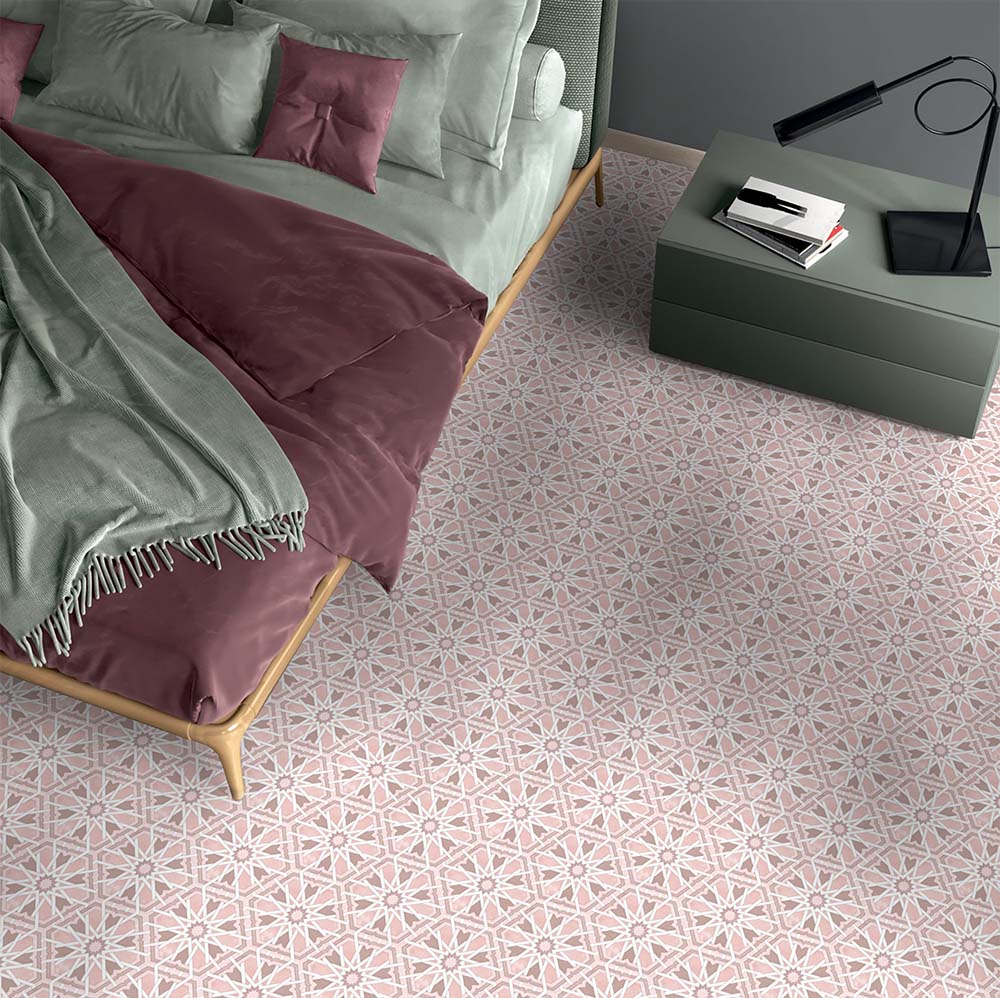 Medina Hormuz Rose | Moroccan Style Hexagon | 18.7cm x 21.6cm — Fayrouz ...