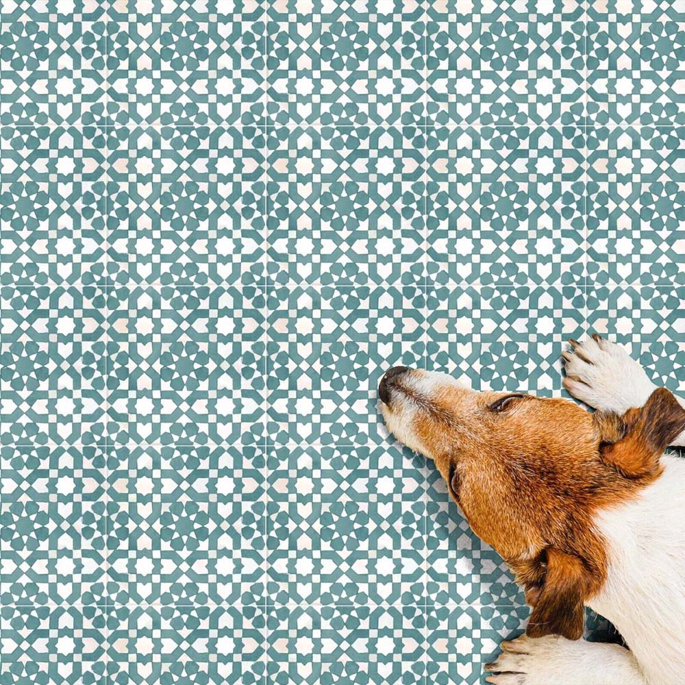 Berber Tetuan Green | Moroccan Style | 15cm x 15cm — Fayrouz Tile and Stone