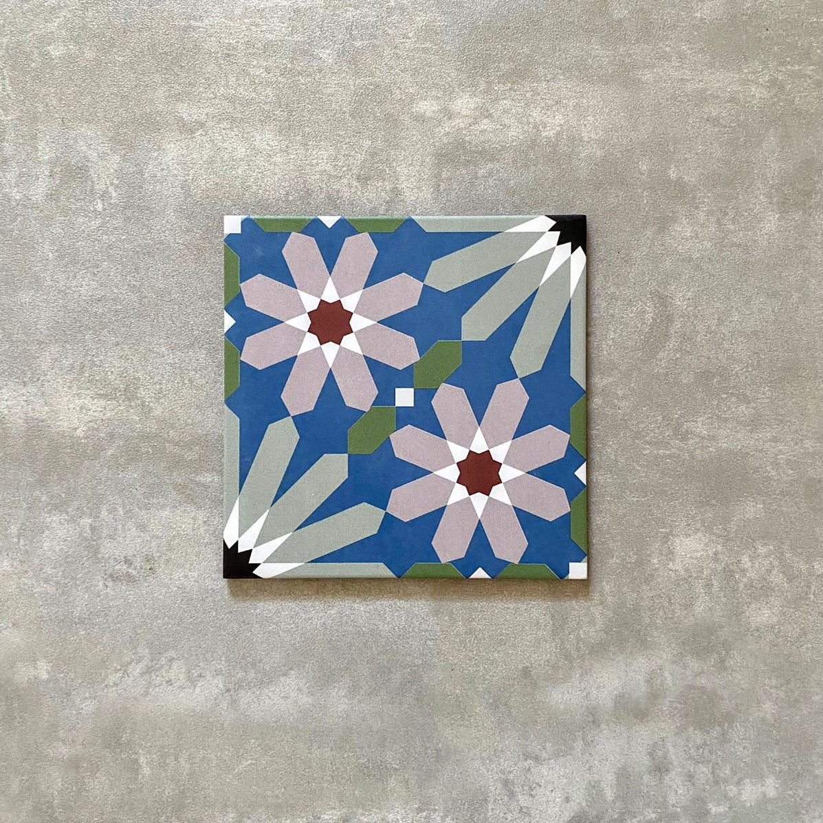FULL TILE SAMPLE Fez Artisan 20cm x 20cm — Fayrouz Tile and Stone