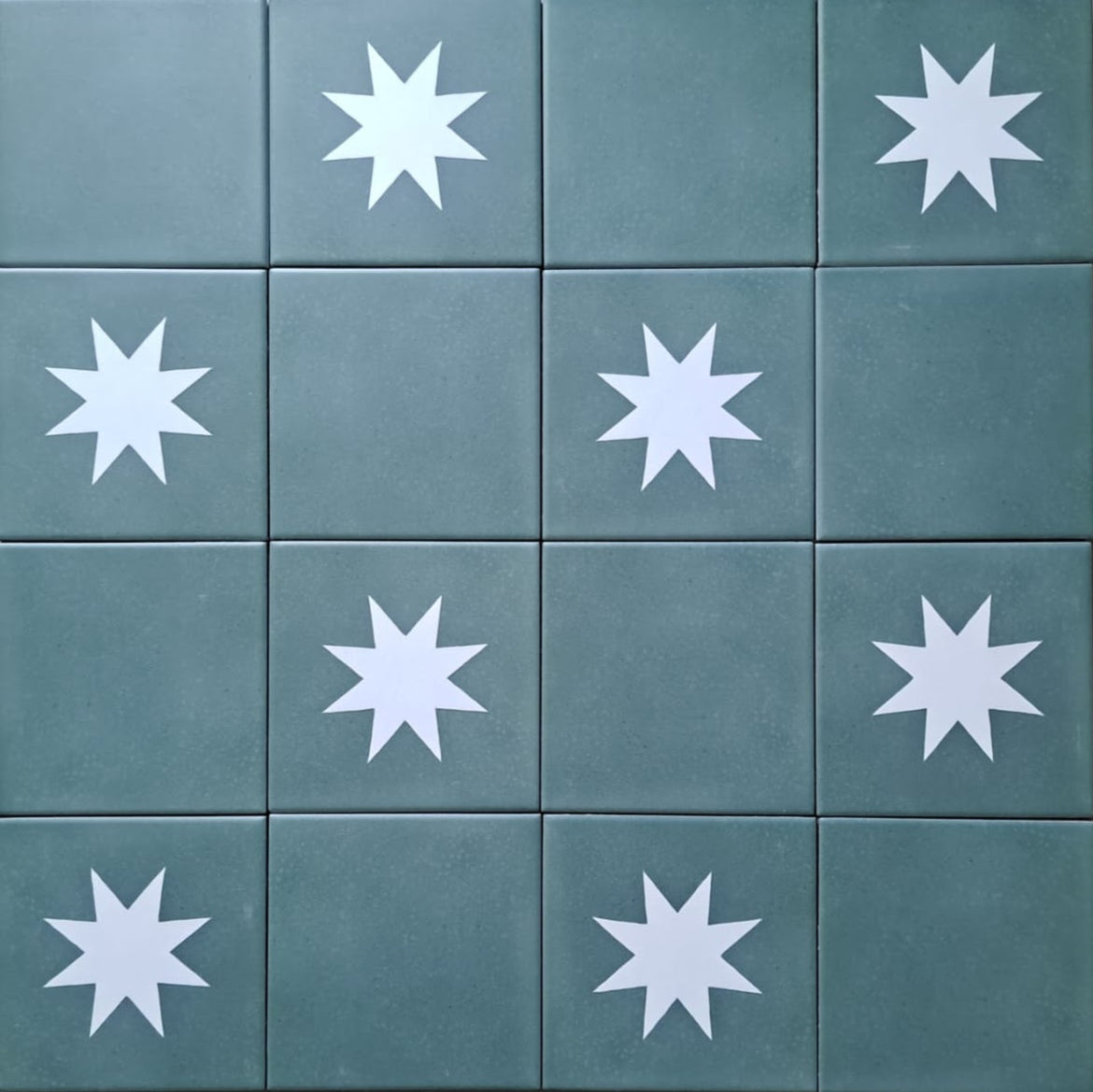 Rubins Green Decor MINI Moroccan Porcelain Wall & Floor Tile 15cm x 15 ...