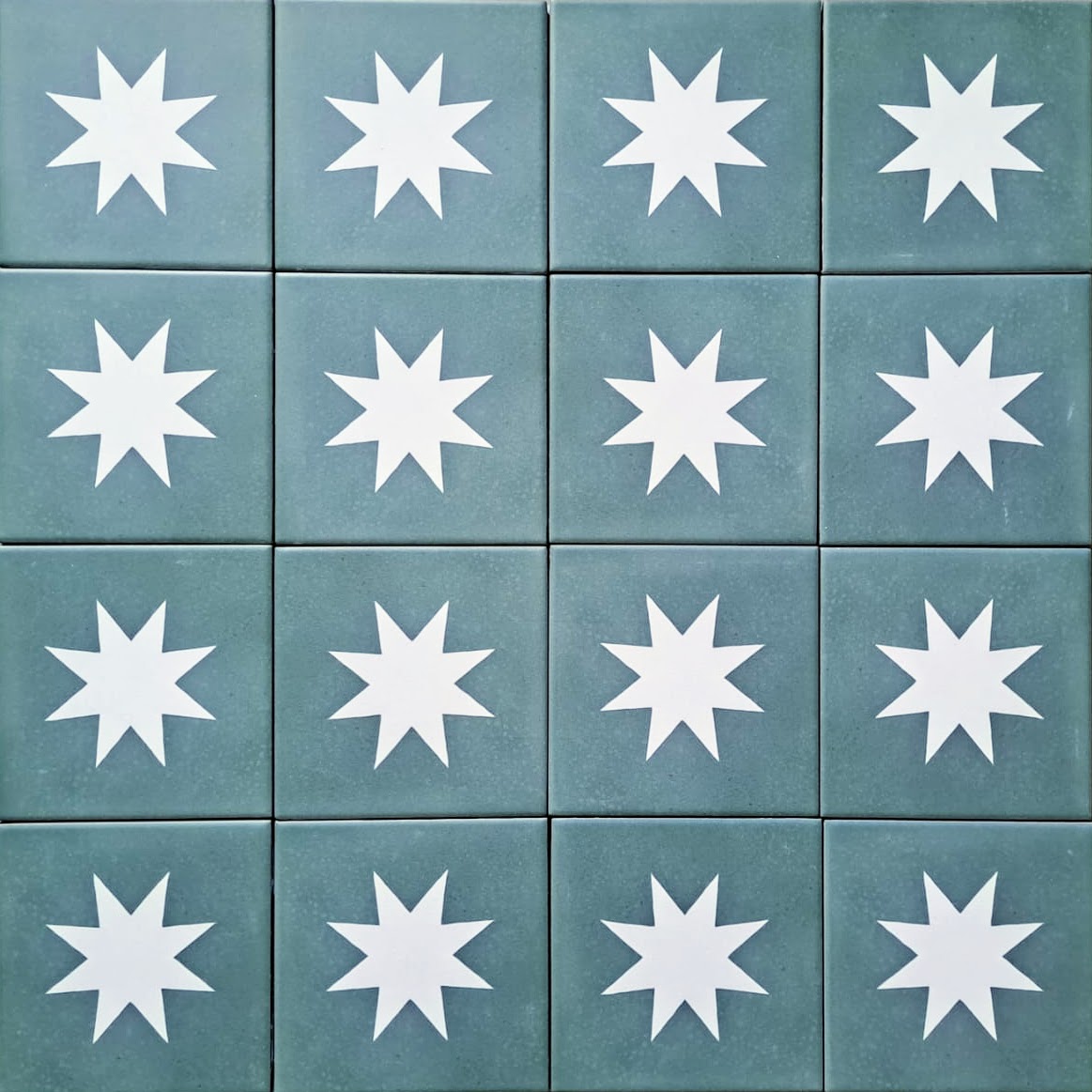 Rubins Green Decor MINI Moroccan Porcelain Wall & Floor Tile 15cm x 15 ...