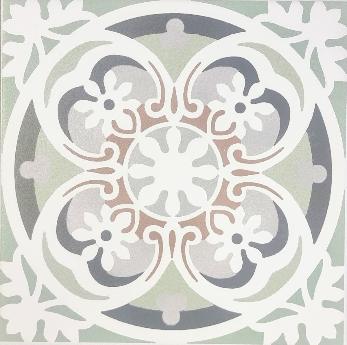 FULL TILE SAMPLE Imperial Victorian Green Mini Tiles | Main Tile | 15c ...